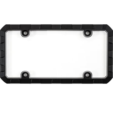 Auto Drive 3-D Daisy Bling Silver Metal License Plate Frame, 90142W ...