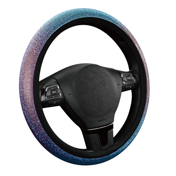 Auto Drive Bling Diamond Steering Wheel Cover, Sparkly Crystal Grip ...