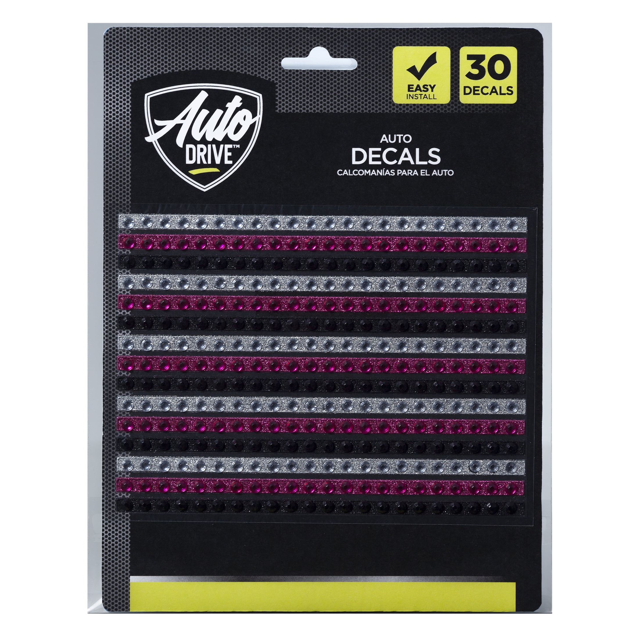 Auto Drive Bling Strip Rhinestone Vinyl Car Sticker - Walmart.com