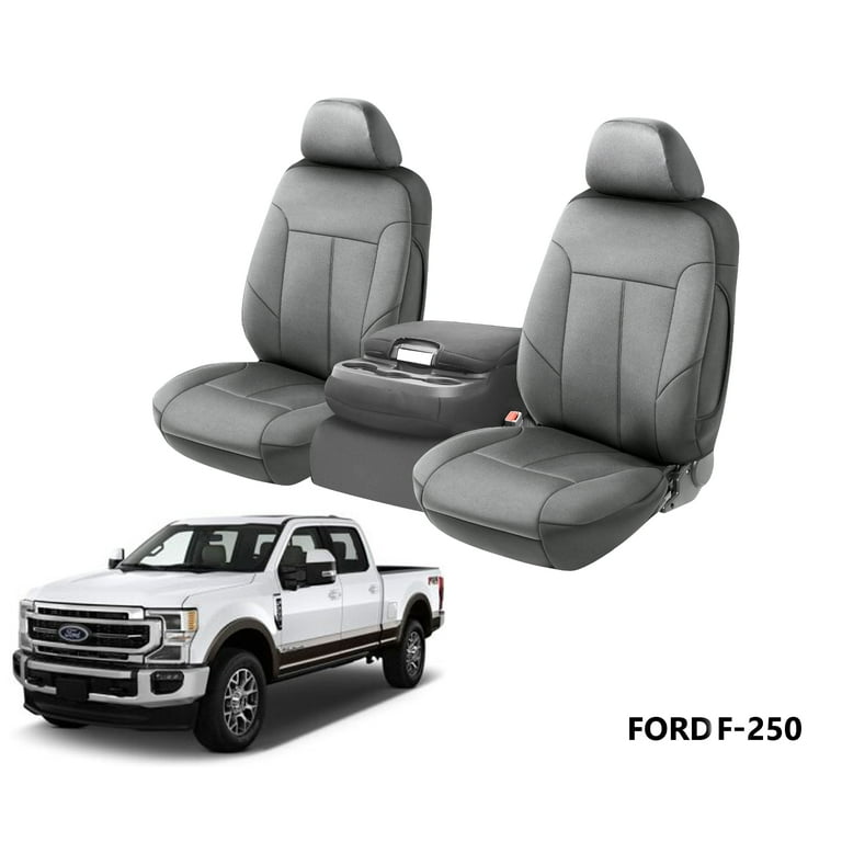 Auto Drive Car Front Leather Seat Cover Fit for Ford F250 2017 2022 Grey Walmart