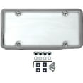 Auto Drive Chrome Anti-Theft License Plate Cover and Frame Universal ...
