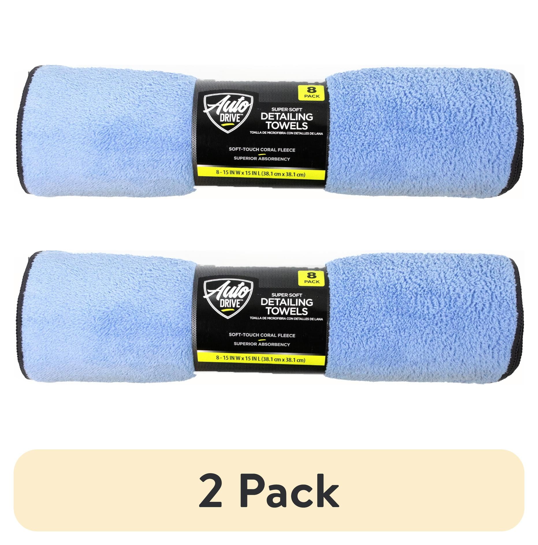 (2 pack) Auto Drive Coral Fleece Multi-Purpose Microfiber Towel ...