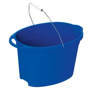 United Solutions 5 Gallon White Plastic Utility Bucket with Comfort ...