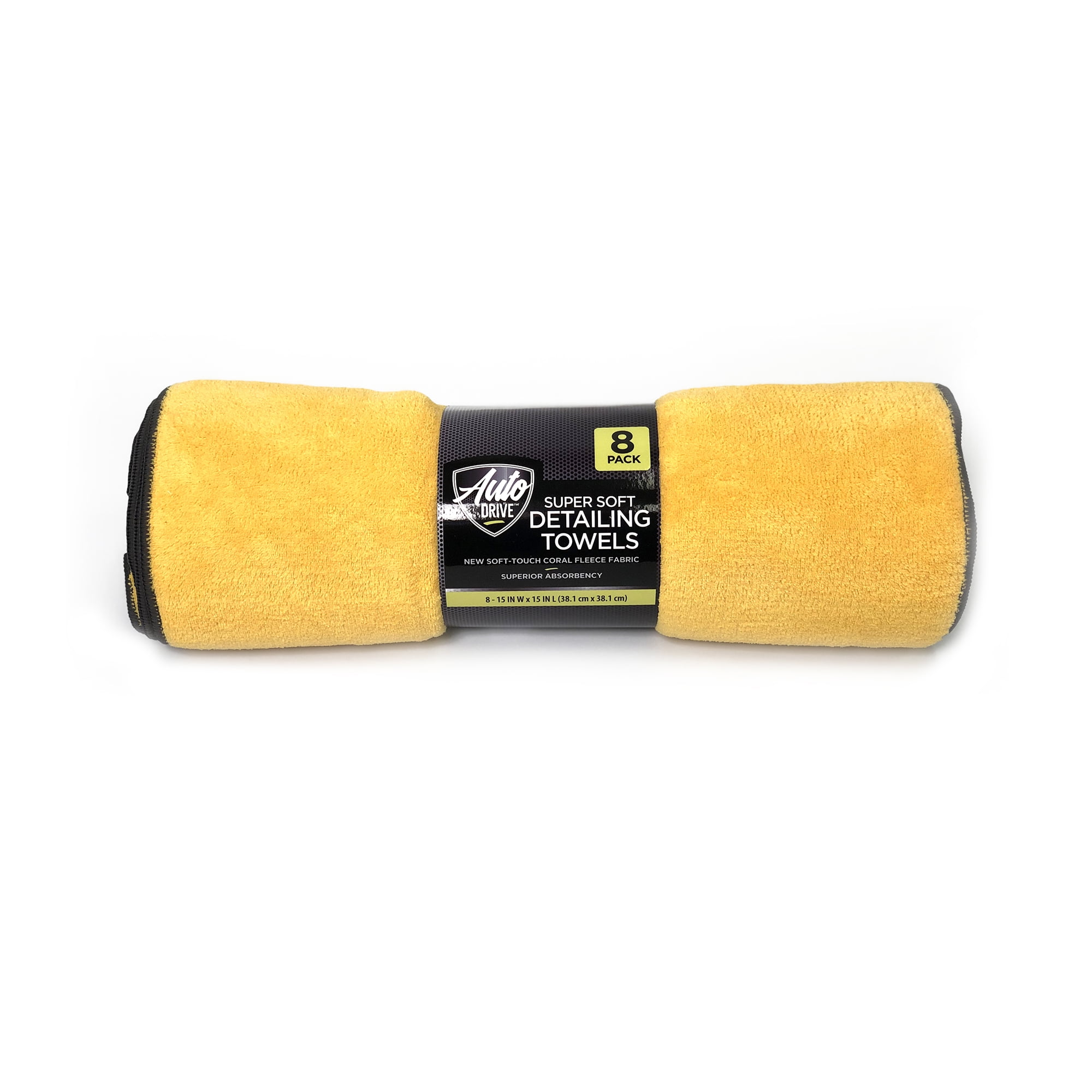 Auto Drive Plush Microfiber Car Cleaning & Detailing Towels 8 Pack ...