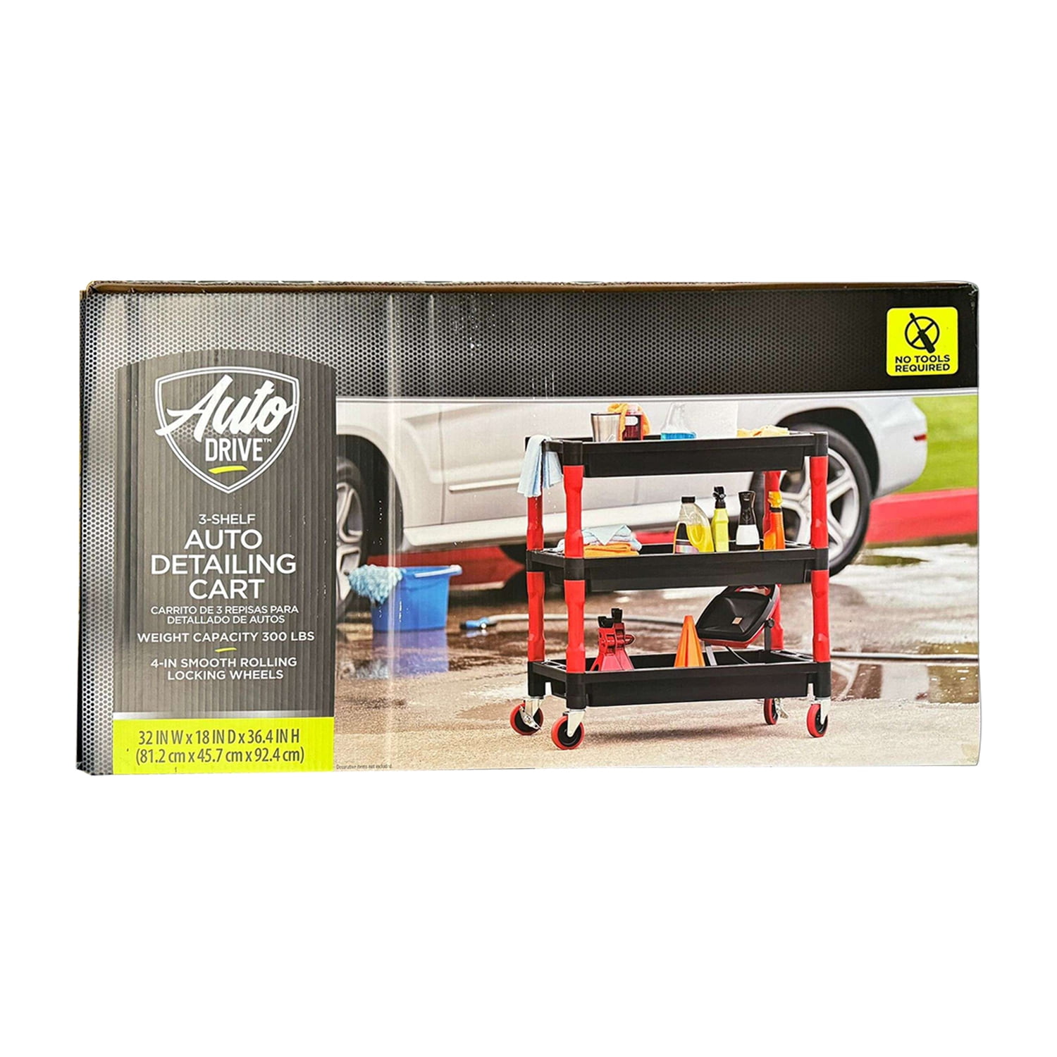 Auto Drive Professional Detailing Cart - Walmart.com