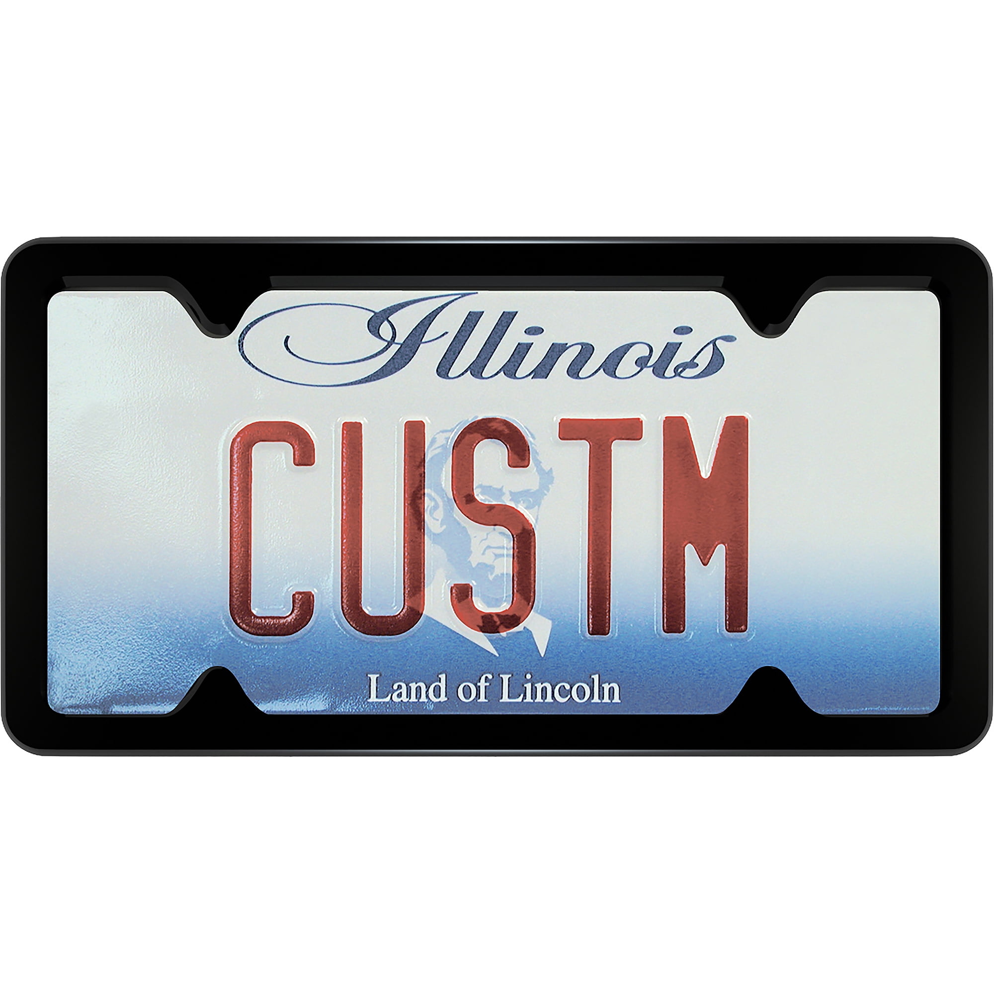 Auto Drive Stealth License Plate Frame with Mounting Bracket, Black ...