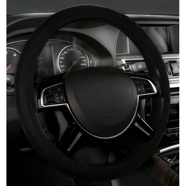 Auto Drive Universal Black Neoprene Waterproof Steering Wheel Cover ...