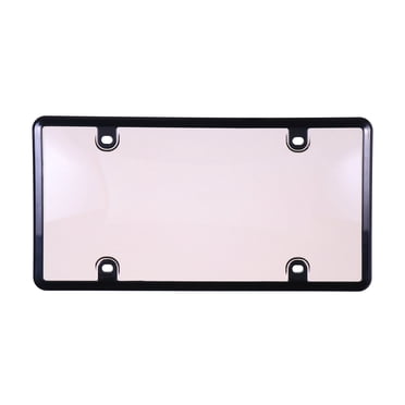Auto Drive Black Anti-theft License Plate Cover and Frame - Walmart ...