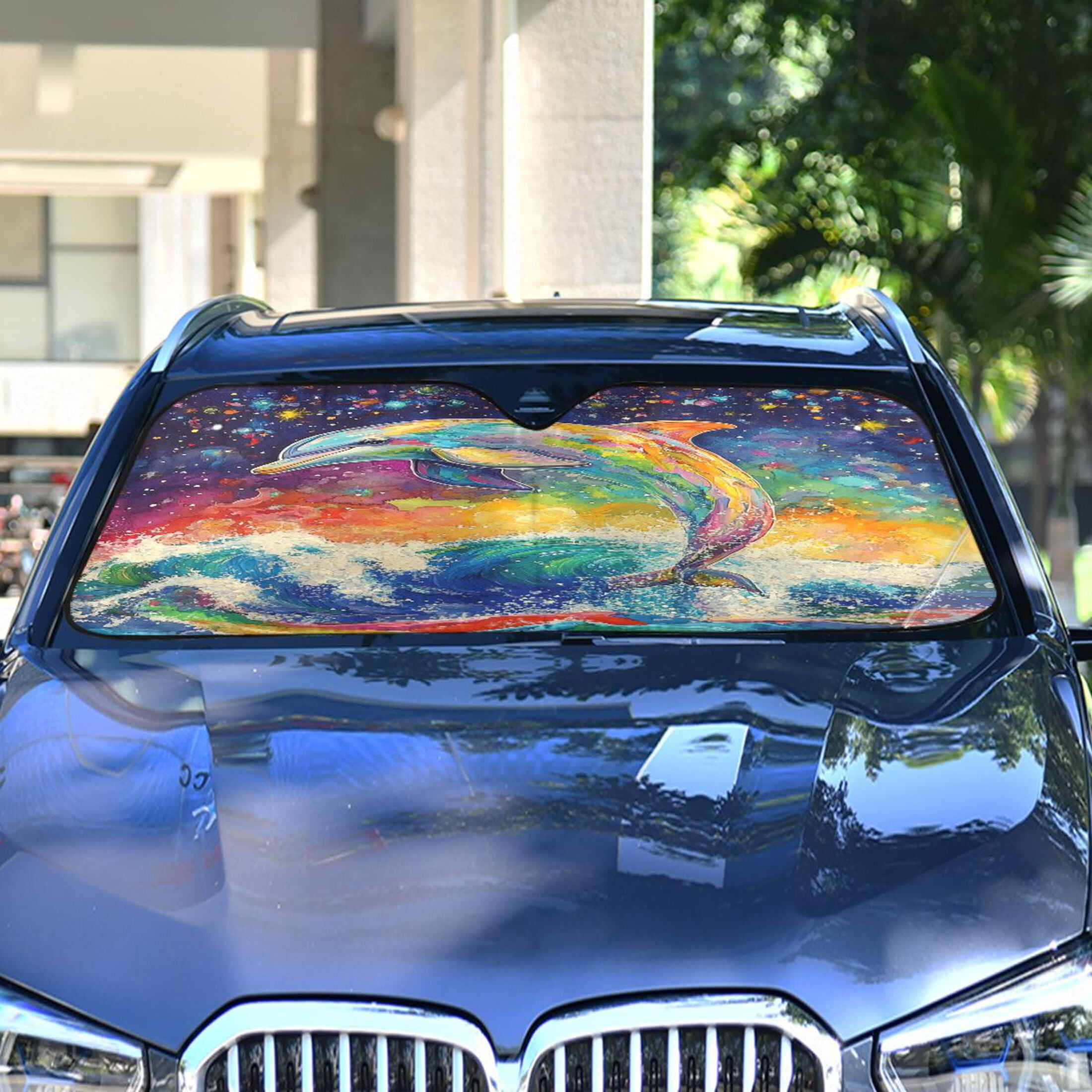 Auto Drive Vehicle's Windshield Fit Cosmic Splash Accordion Sun ...