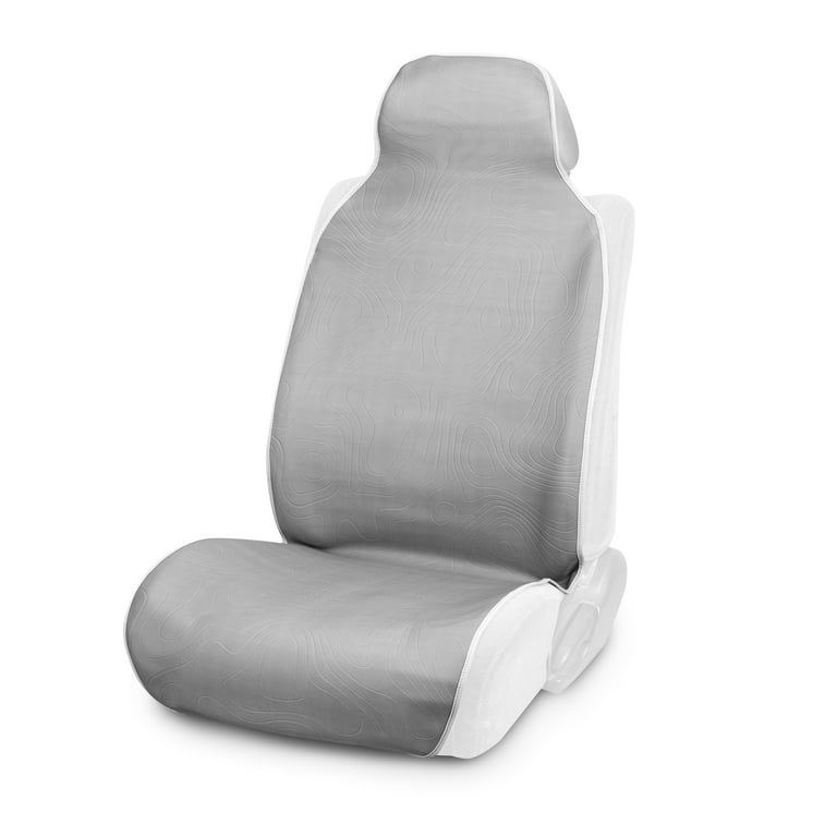 Auto Drive Wetsuit Slip On Seat Protector Gray Topographical Universal Fit 1Piece Walmart