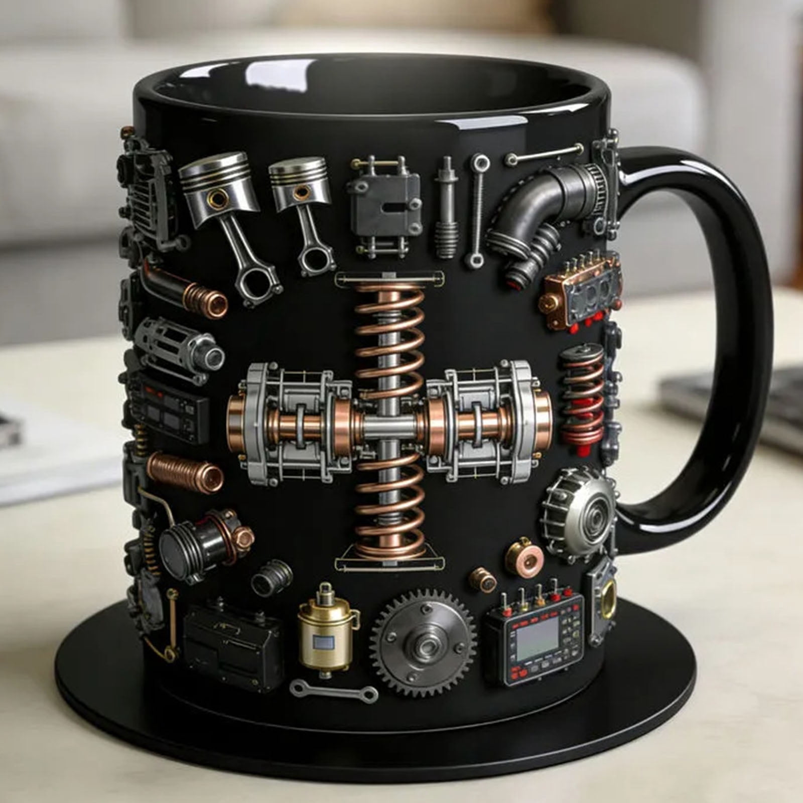 Auto Engine Themed Coffee Mug - 2026 New 11oz Ceramic Mechanical Cup ...