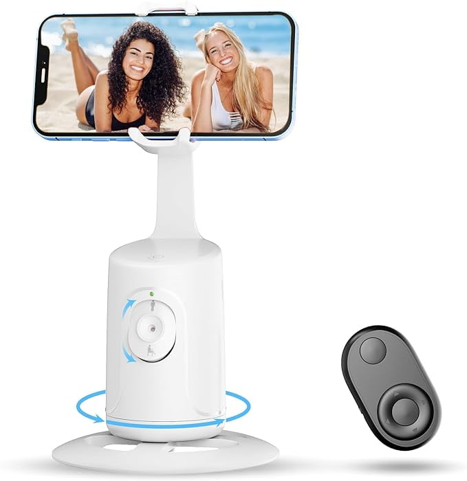 Auto Face Tracking Tripod - 360° Rotation Auto Tracking Phone Holder ...