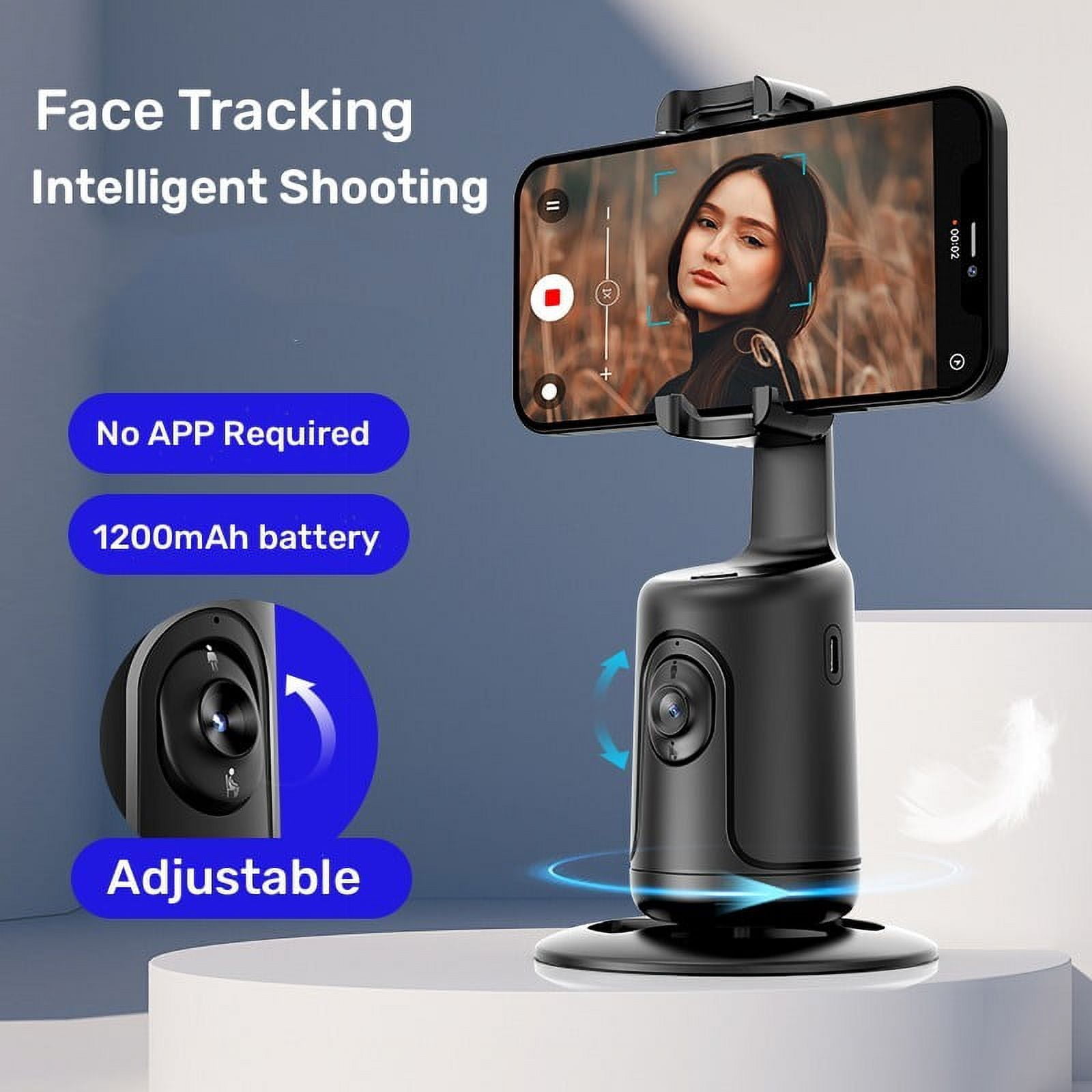 Pecoda Auto Face Tracking Tripod, 360Â° Rotation, Smart Shooting Holder ...