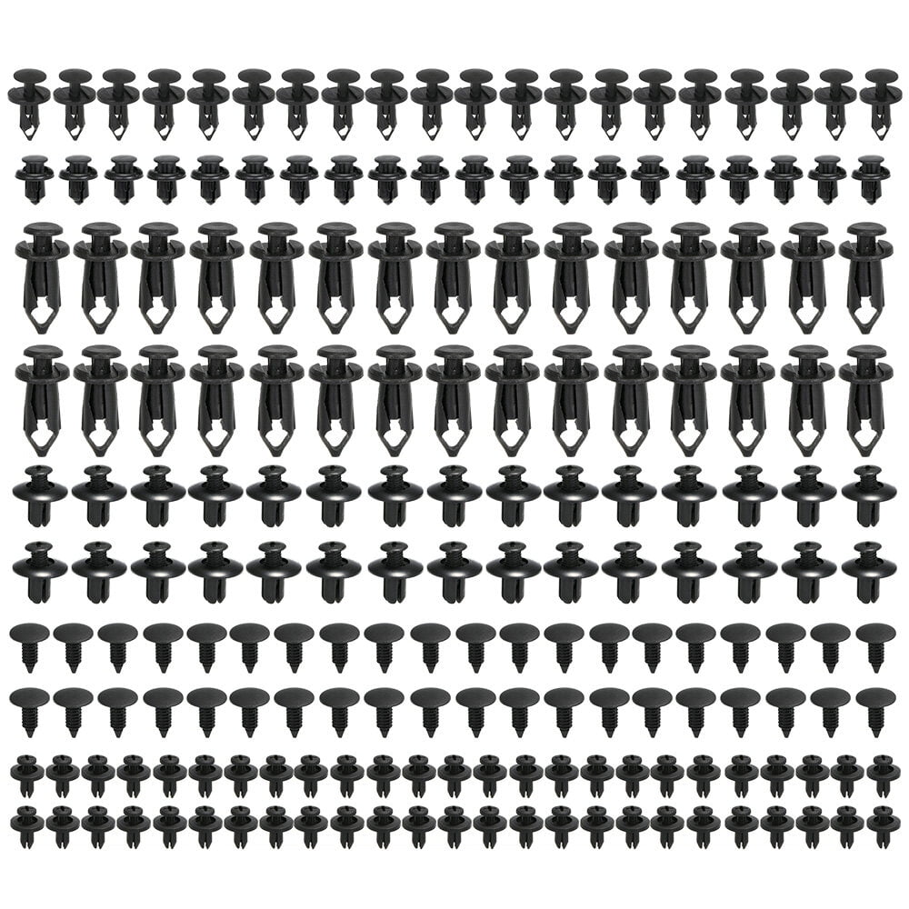 Auto Fastener Clips Plastic Fastener Rivet Clips 190Pcs 6 Sizes Car ...