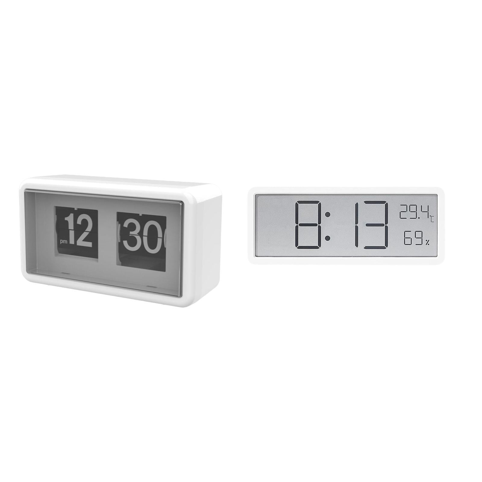Auto Flip Clock Flip Desk Clock Digital Wall Clock Silent PP Material ...