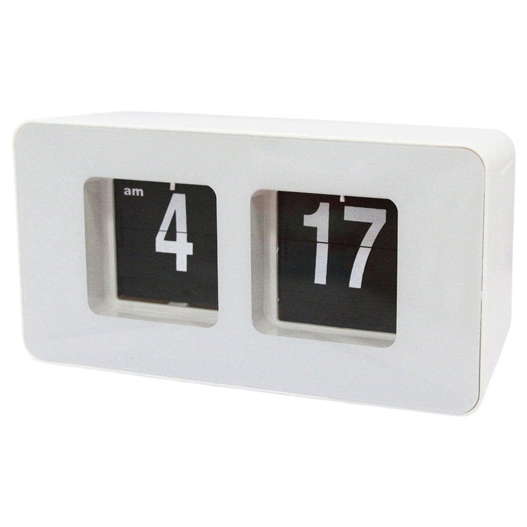 Classical Vintage Flipped Clock with Quiet Mechanism Battery Operated ...