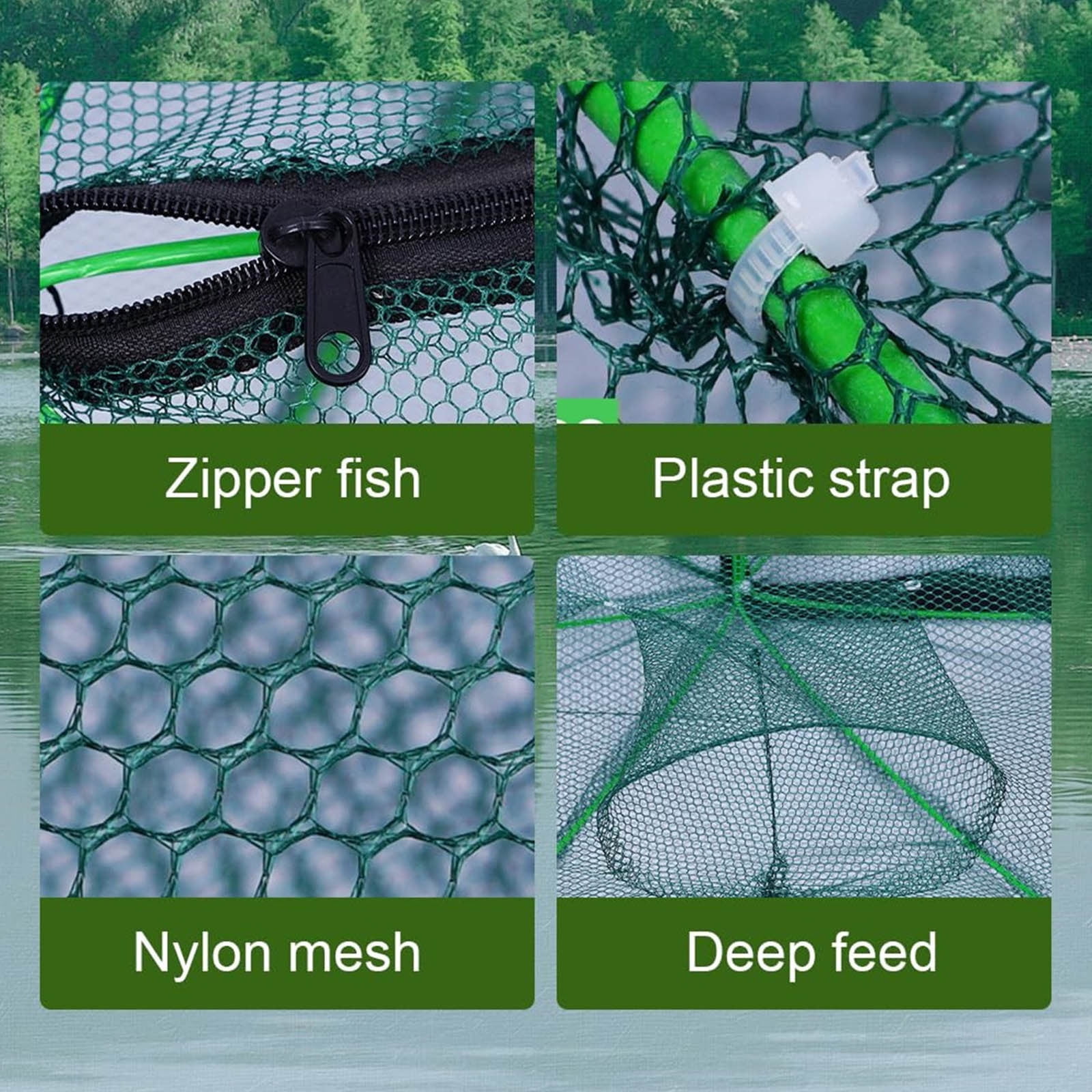 Auto-Foldable Fishing Trap,Magic Crab Trap Shrimp Trap,Folded Bait ...