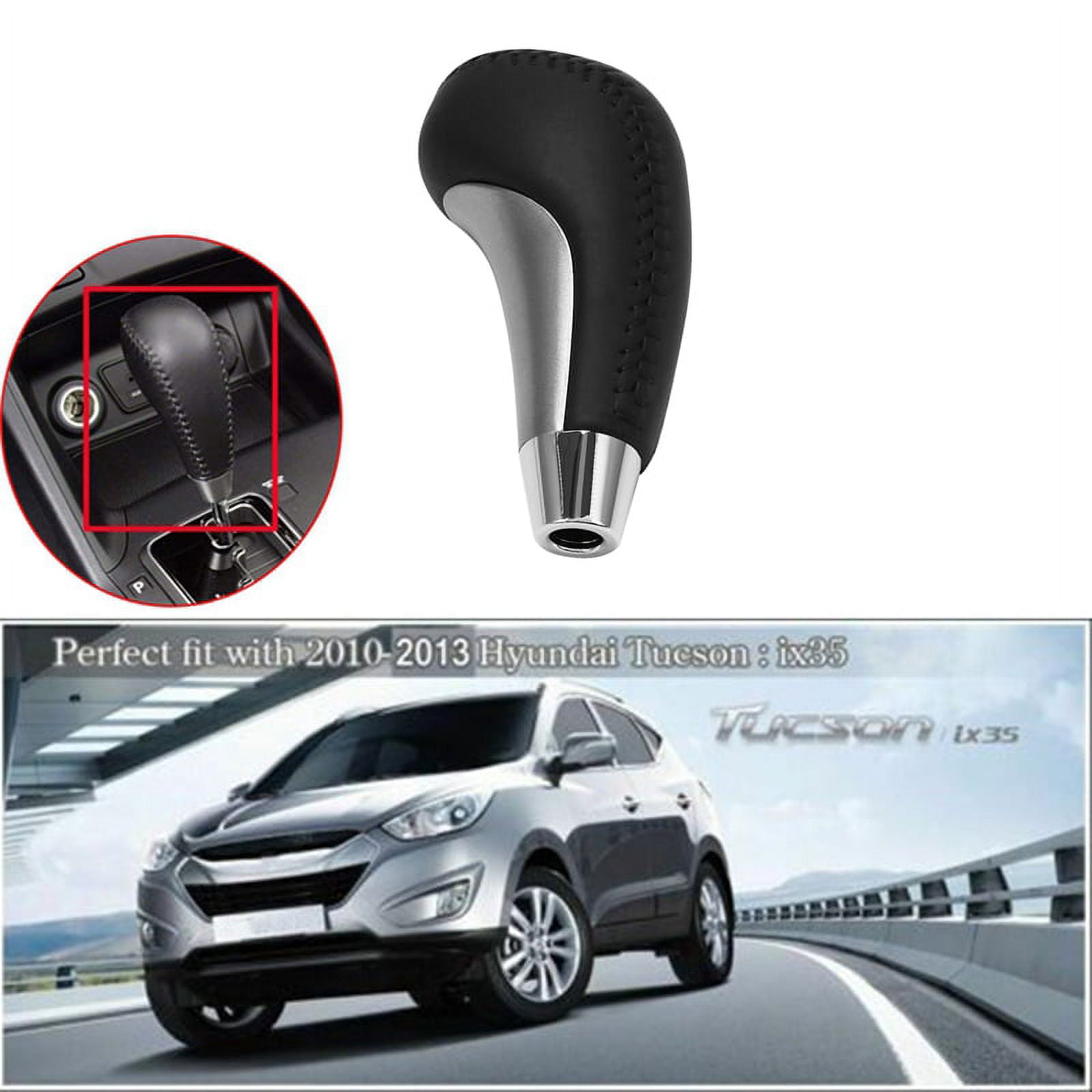 Auto Gear Leather Shift Knob Lever for SORENTO for IX35 2010-2014 ...