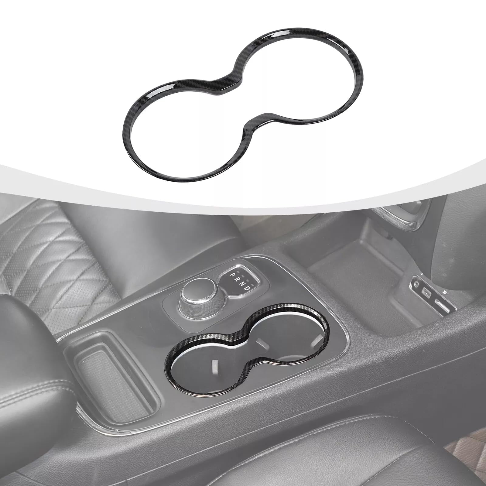 Auto Gear Shift Water Cup Holder Panel Cover Trim，Fit forJee-p Grand ...
