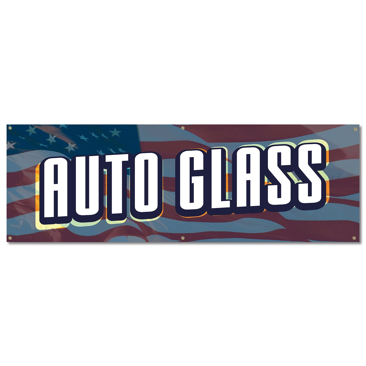 Auto Glass | 24" X 72" Banner | Outdoor Vinyl Sign With Grommets | Auto ...