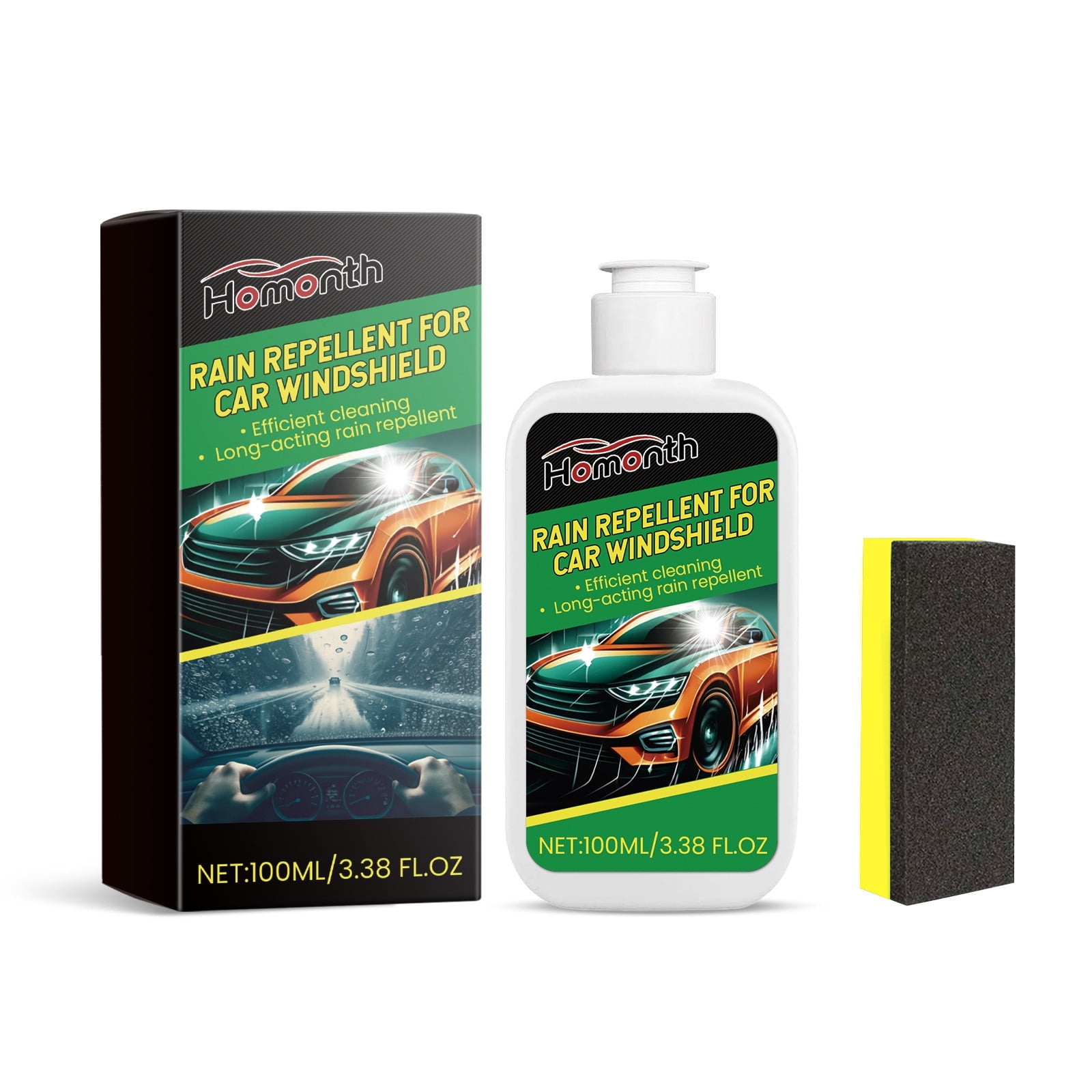 Auto Glass Coating 100ml - Effective Stain Removal and Water Damage ...