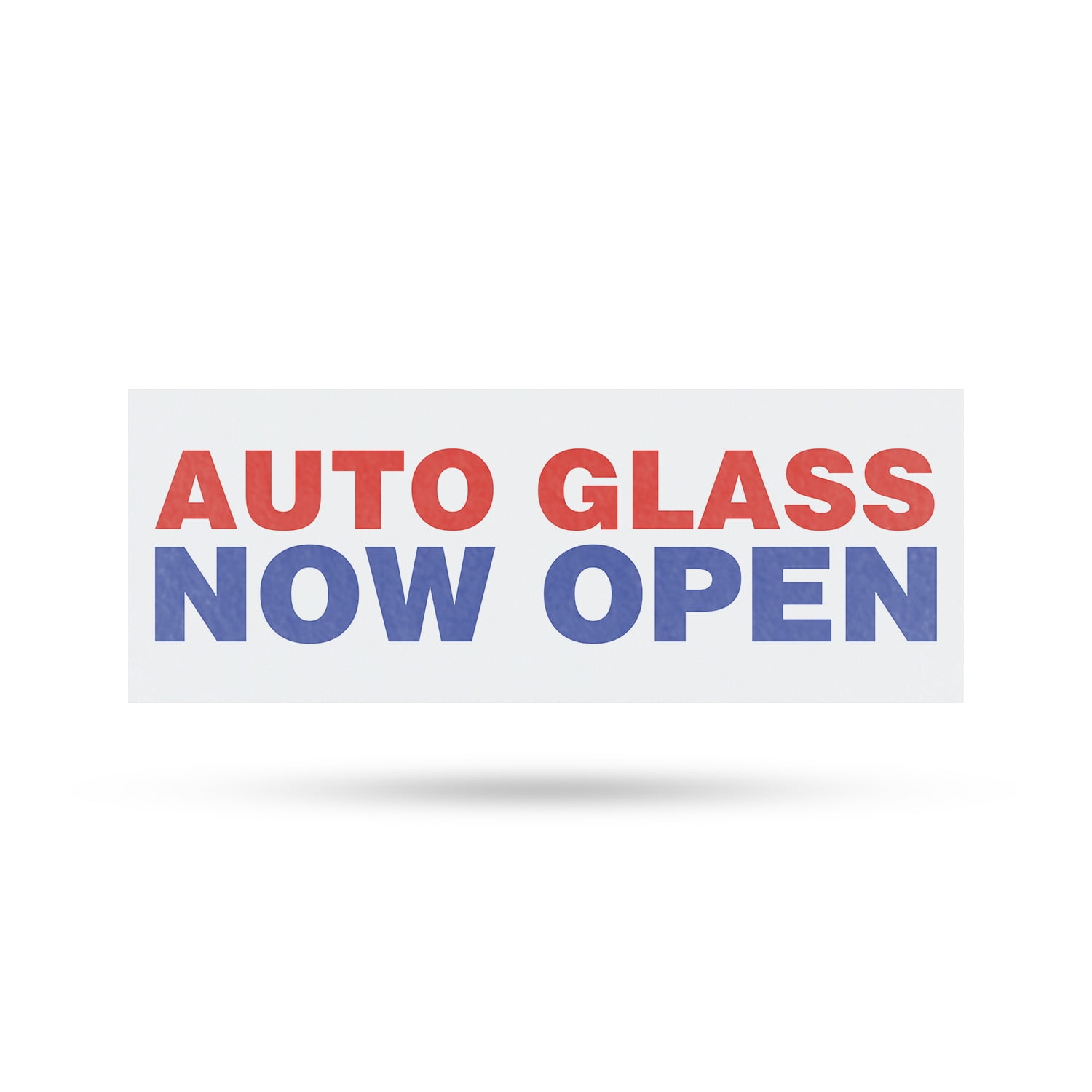 Auto Glass Now Open Vinyl Decal 12 Inch x 5 Inch Weatherproof Heavy ...