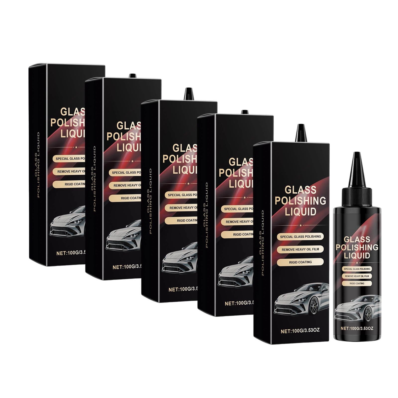 Auto Glass Polish - Water Damage and Scratches Remover, Cleaning and ...