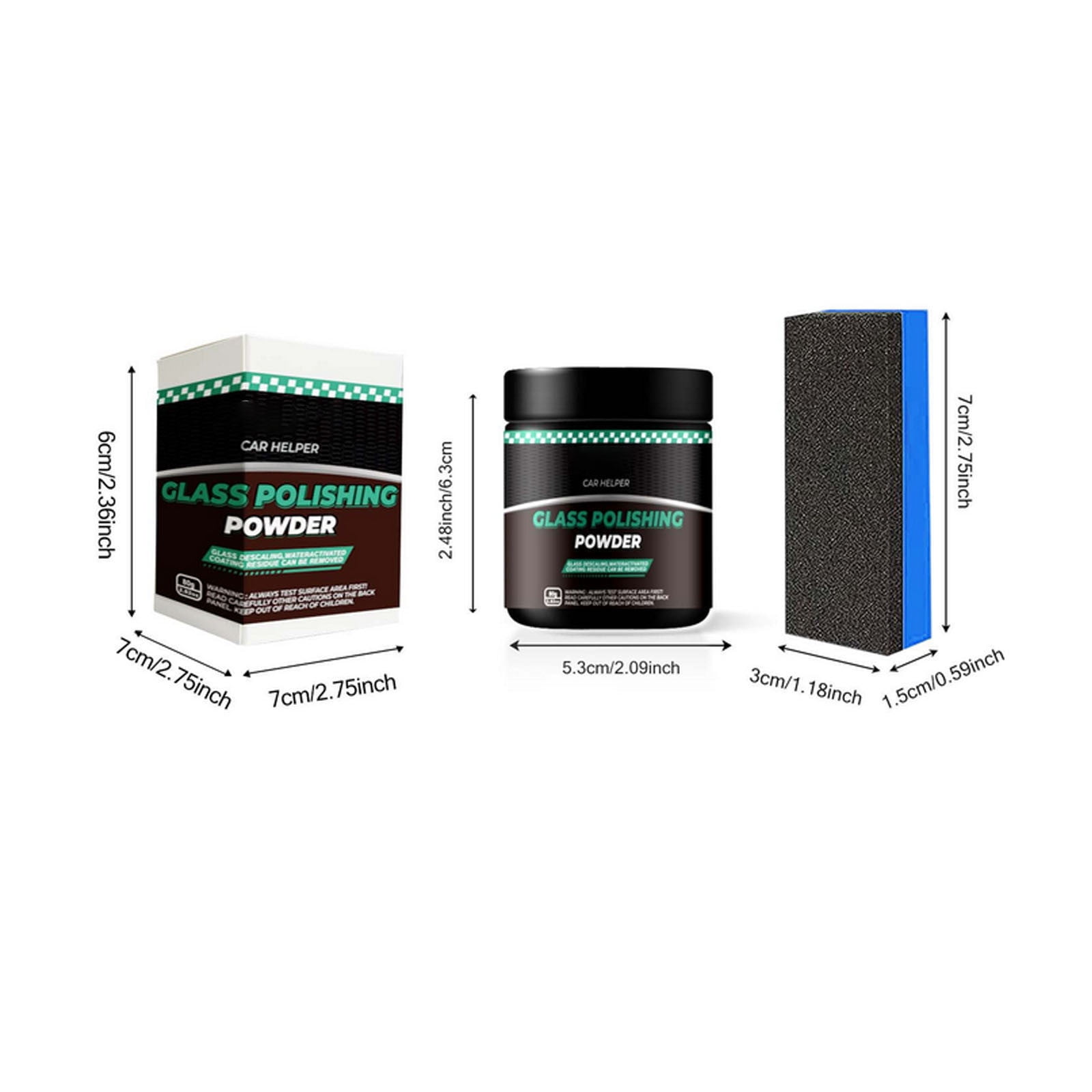 Auto Glass Polishing Powder Advanced Windshield Cleaner For Oil Film ...