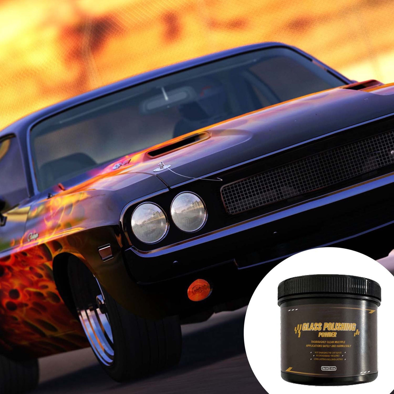 Auto Glass Polishing Powder | Windshield Stain Remover | Powerful Oil ...