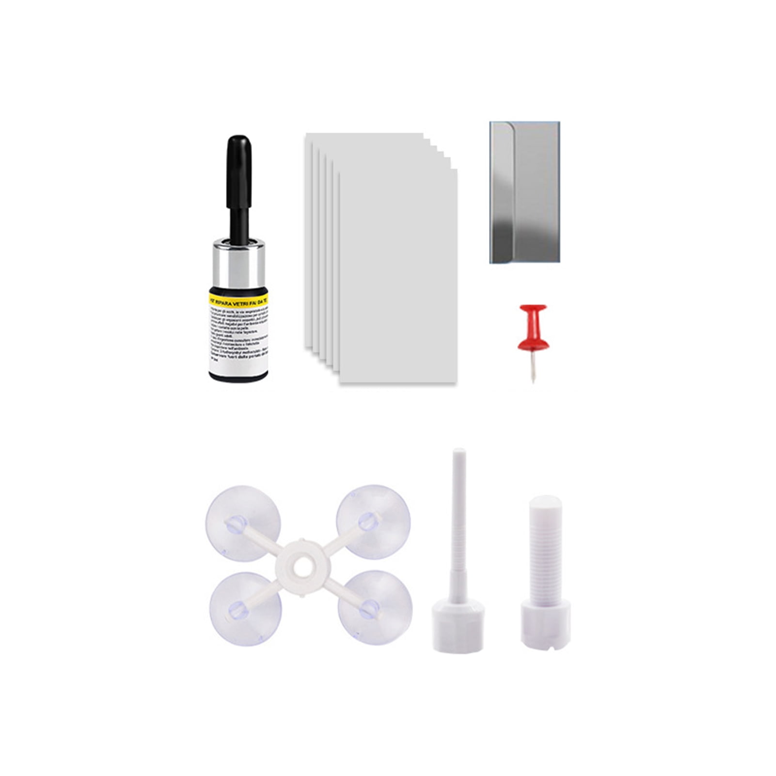Auto Glass Repair Kit Windshield Chip and Crack Repair Kit for Quick ...