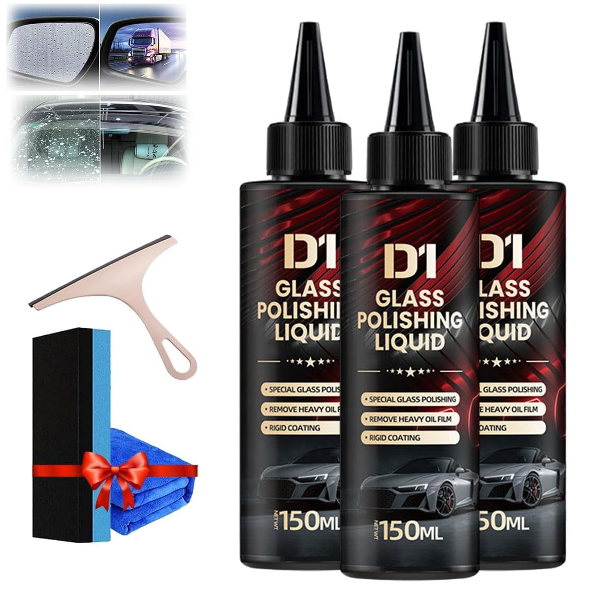 Auto Glass Scratch Care Polishing Fluid, D1 Glass Polishing Liquid ...