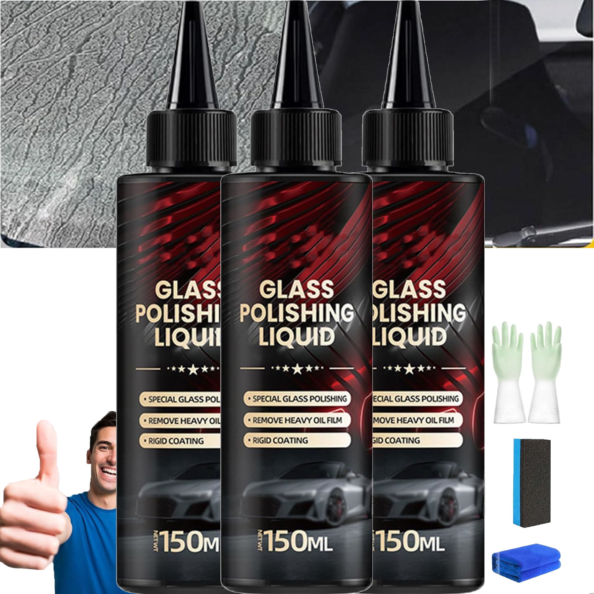 Auto Glass Scratch Care Polishing Fluid,Glass Polishing Liquid, Car Oil ...