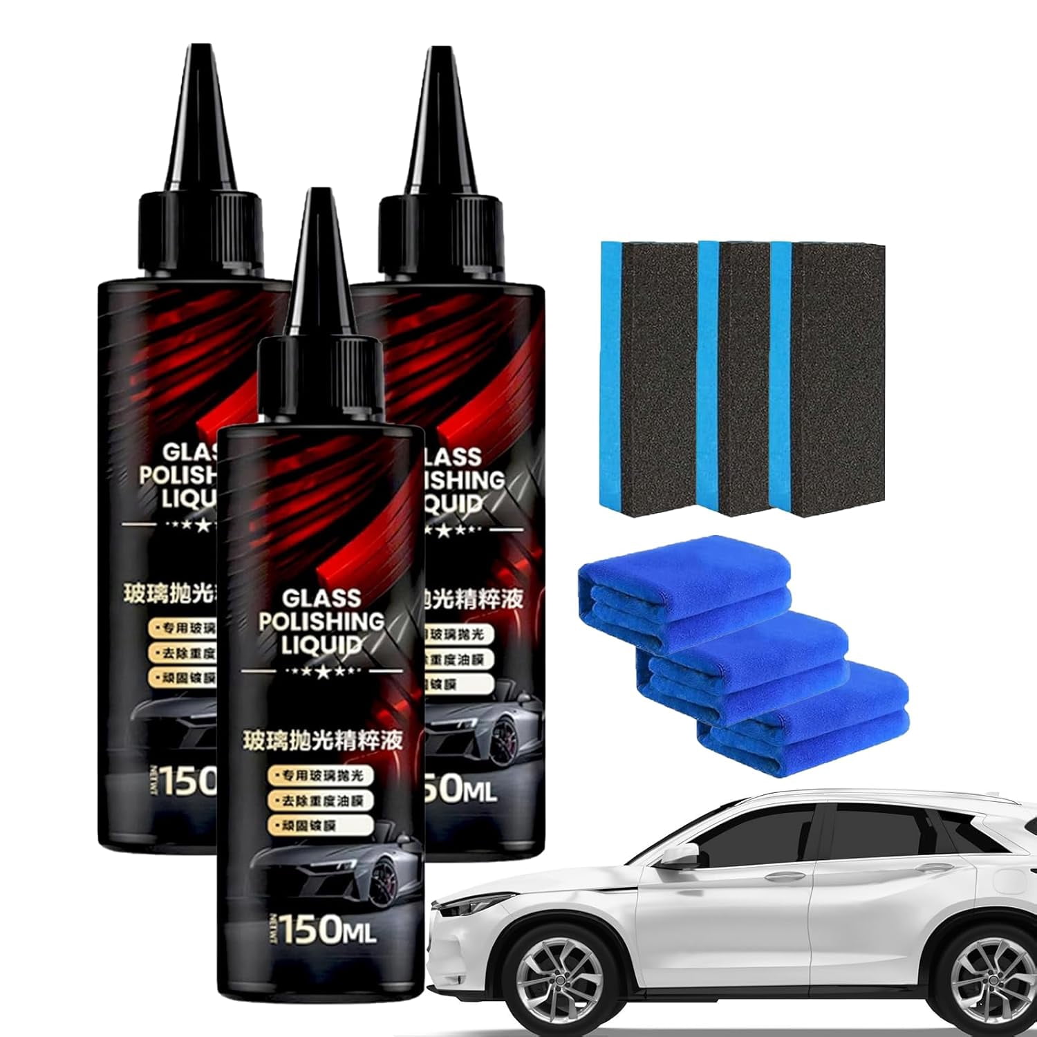 Auto Glass Scratch Care Polishing Fluid,Glass Polishing Liquid, Car Oil ...