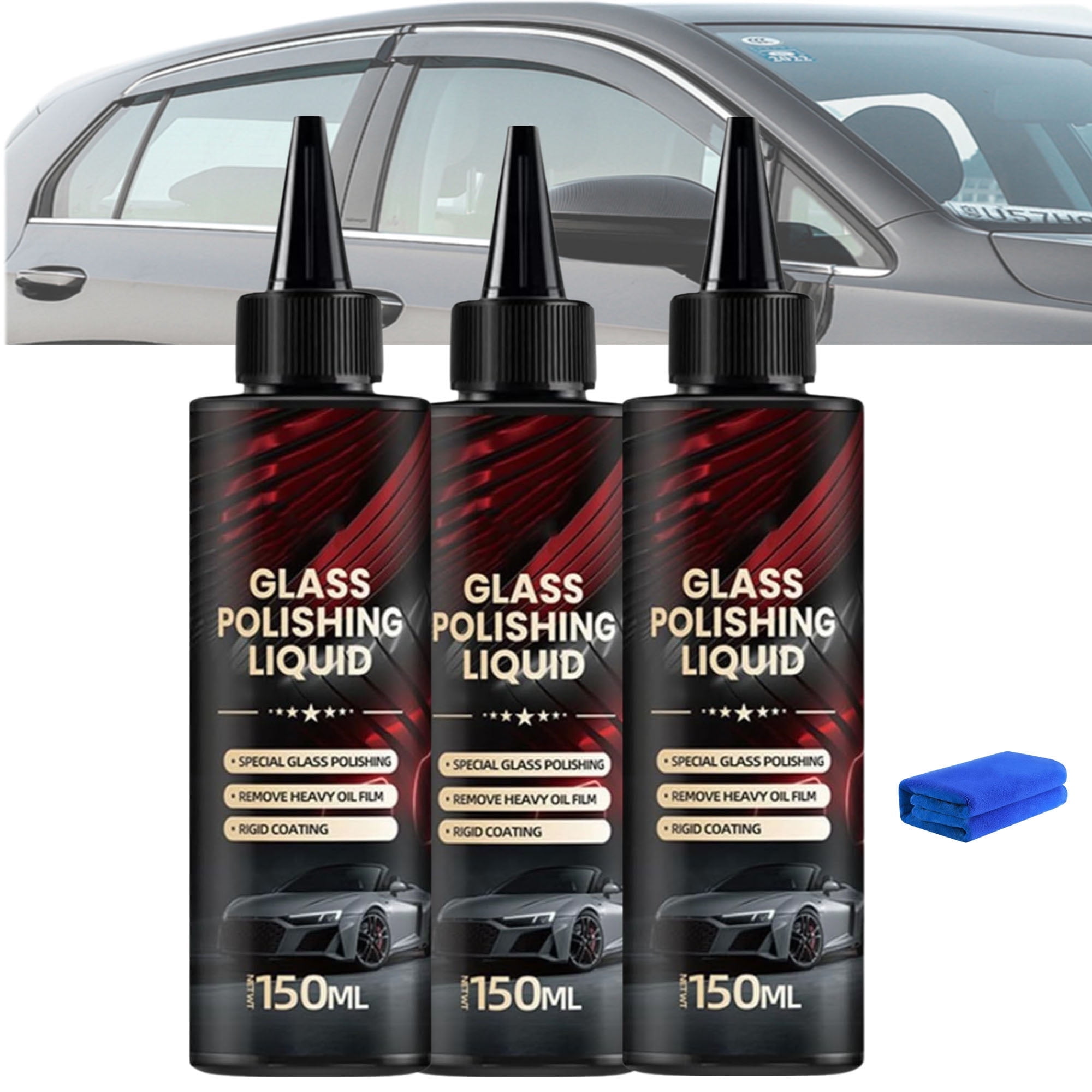 Auto Glass Scratch Care Polishing Fluid, Windshield Glass Scratch ...