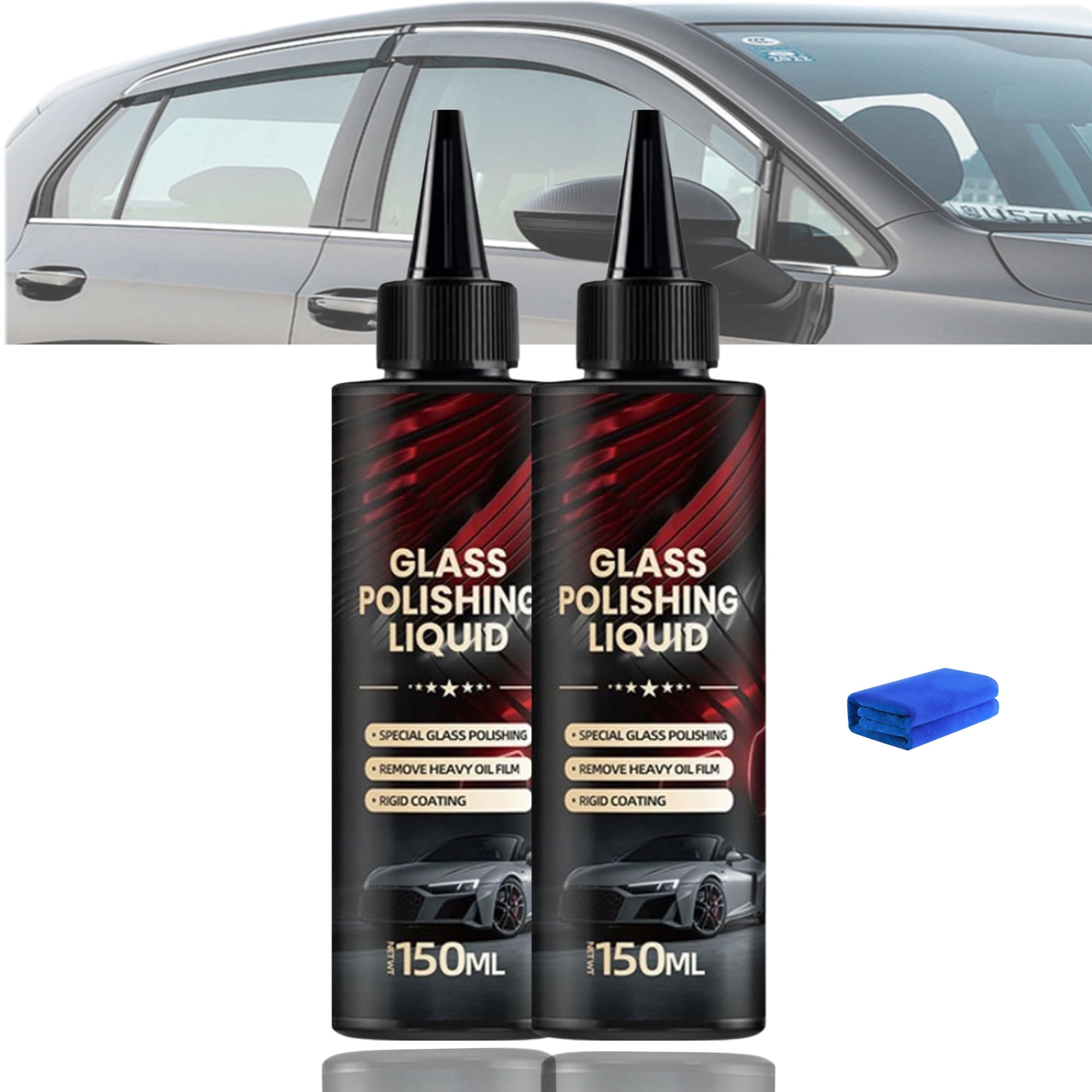 Auto Glass Scratch Care Polishing Fluid, Windshield Glass Scratch ...