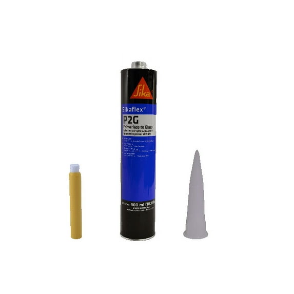 Auto Glass Urethane Adhesive Primerless to Glass 1 Tube Sika P2G + 207 ...