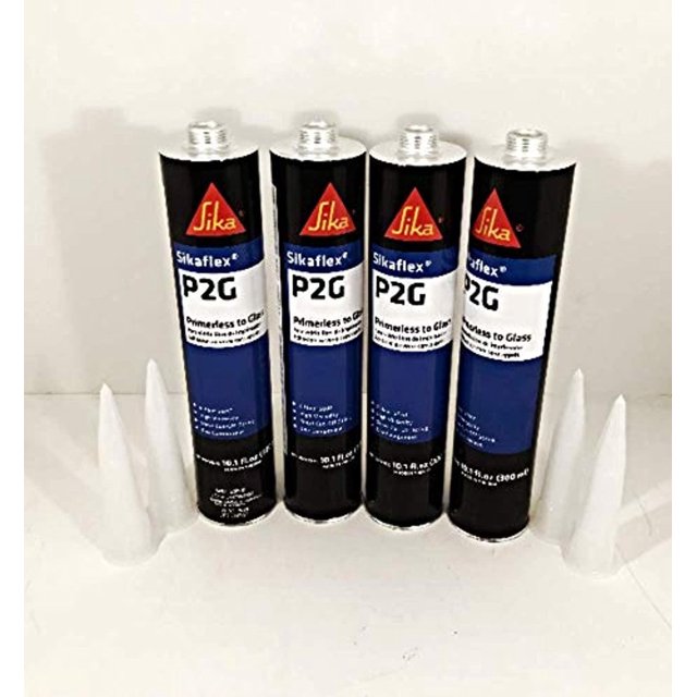 Auto Glass Urethane/Adhesive/Sealant Primerless to Glass 4 Tubes Sika ...