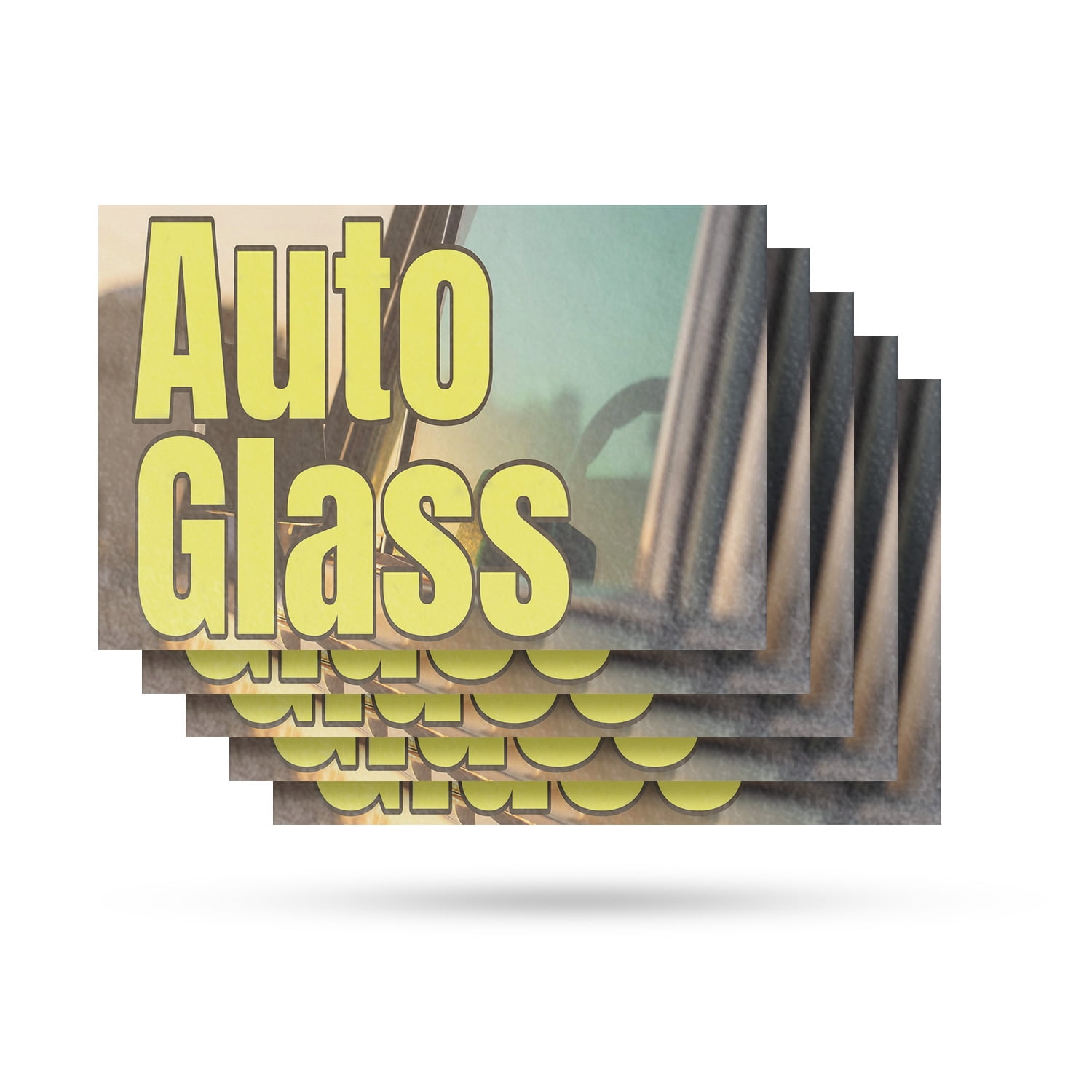 Auto Glass Vinyl Decal 5 Pack of 24 Inch x 36 Inch Weatherproof Heavy ...