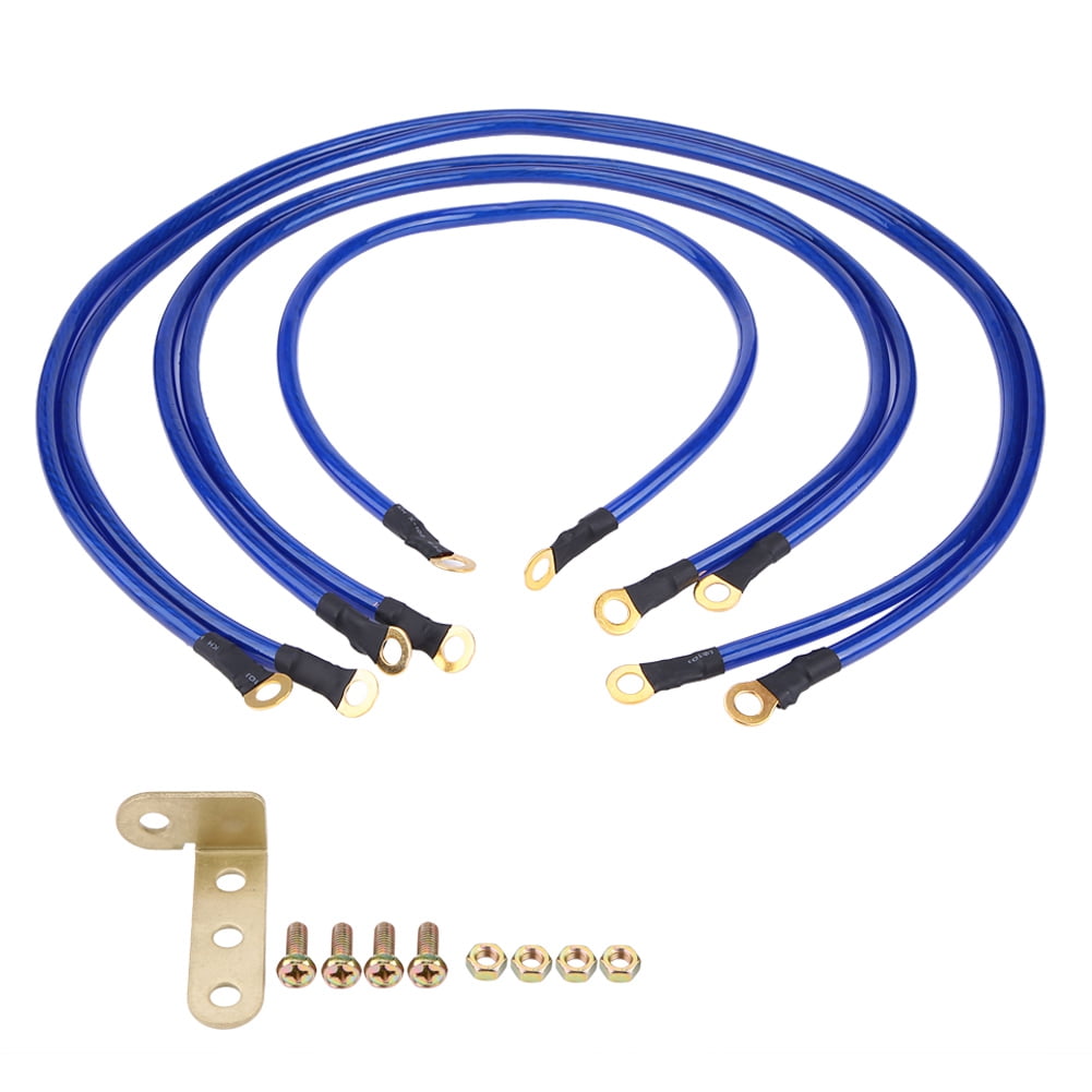 Auto Ground Wire, Universal PVC Plastic Car Earth Cable 3 Sizes 5pcs ...