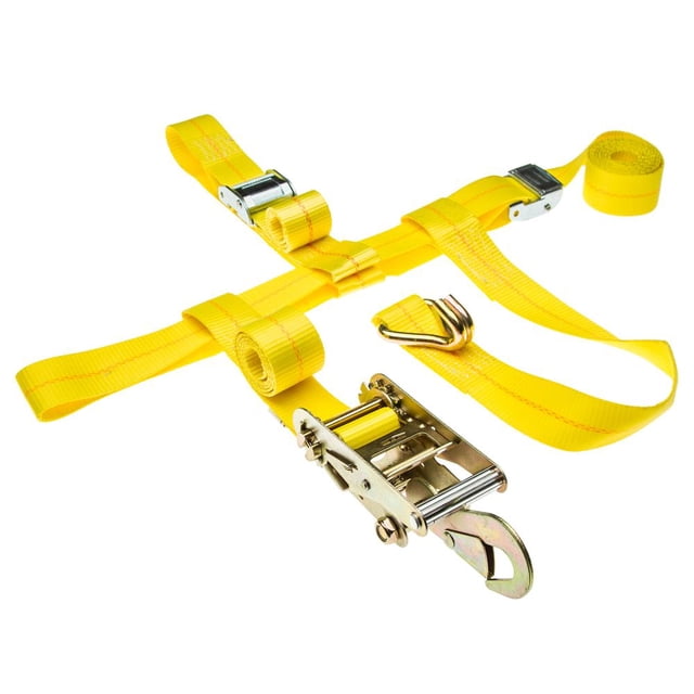 Auto Hauler Wheel Bonnet Cam Adjustable Tie-Down Strap for 16inD or ...