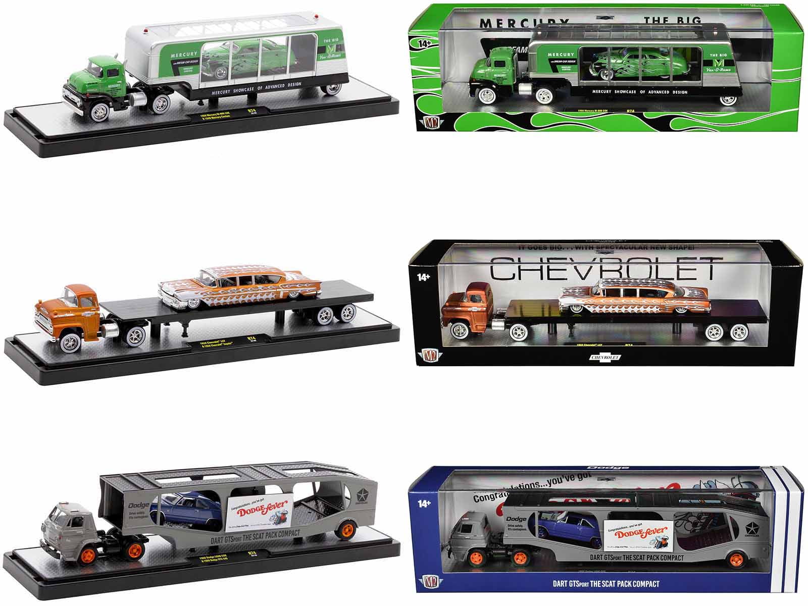Auto Haulers Set of 3 Trucks Release 74 Limited Edition to 9000 pieces ...