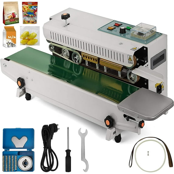 Auto Horizontal Continuous Bag Sealing Machine FR-900 Plastic Bag Band ...