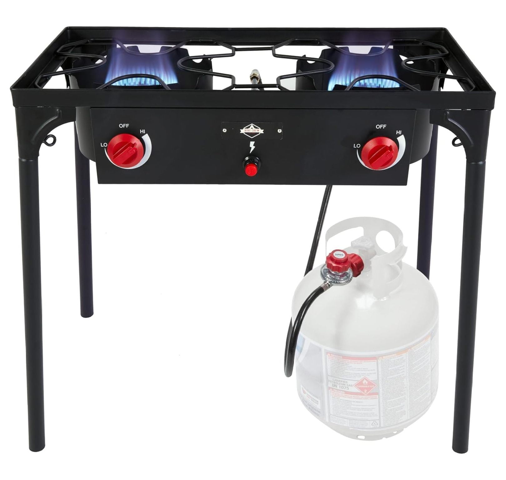 Auto Ignition Double-Burner Outdoor Gas Stove | 150,000 BTU Portable ...