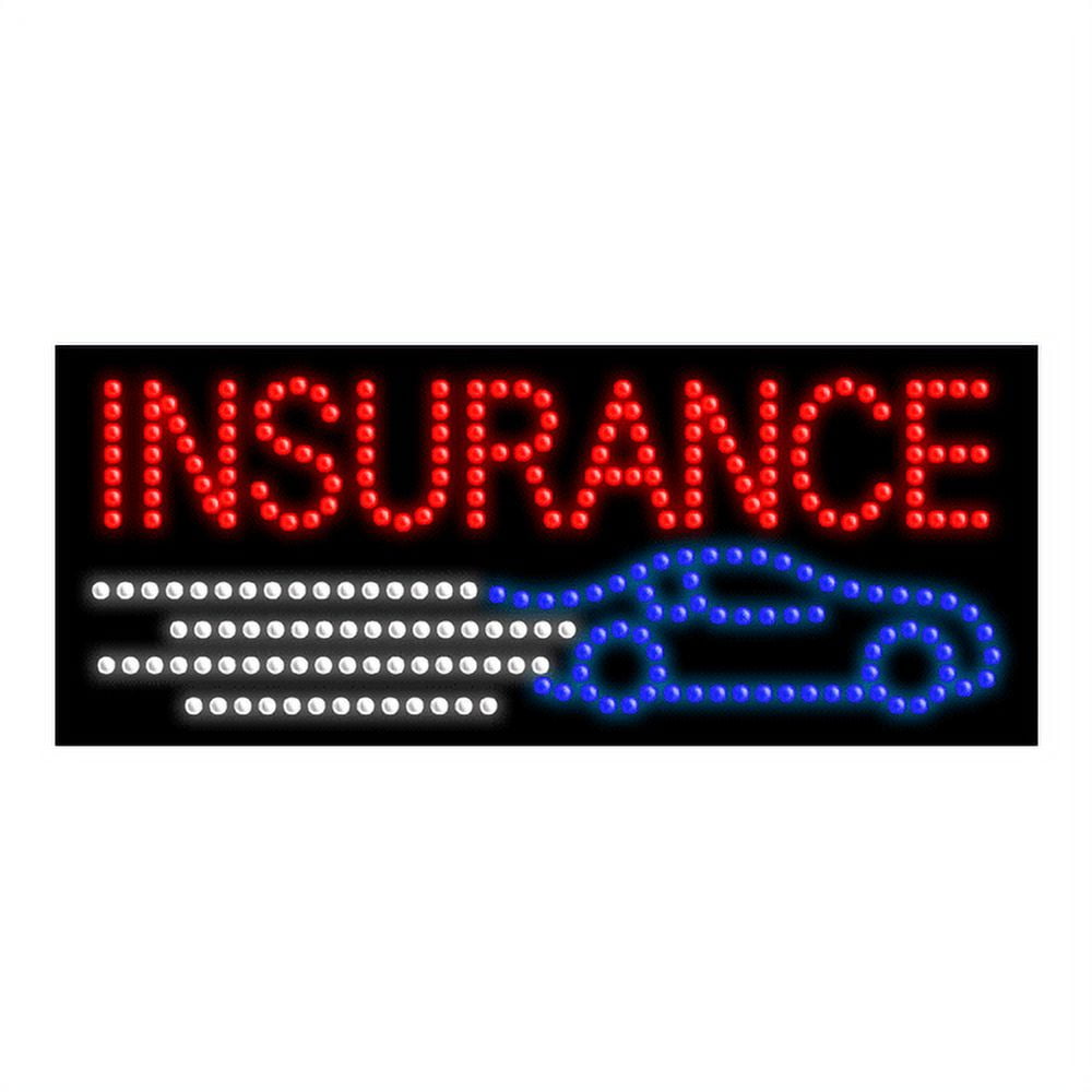 Auto Insurance-LED Dots Sign Made in USA - Walmart.com