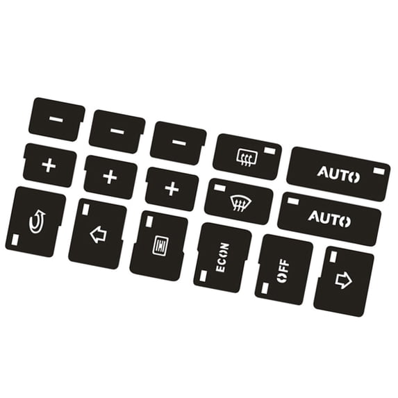 Auto Interior Button Decals Stickers Car Button Repair Stickers Car Air ...