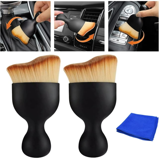 Auto Interior Dust Brush,car Detailing Brushes Set,Car Soft Bristles ...