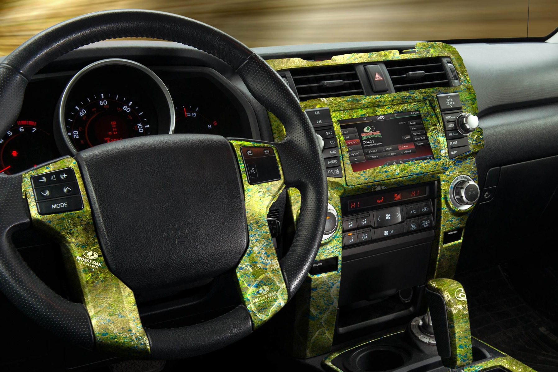 Auto Interior Skin - Camo Dash Kit - Elements Coastal Mahi Mahi ...