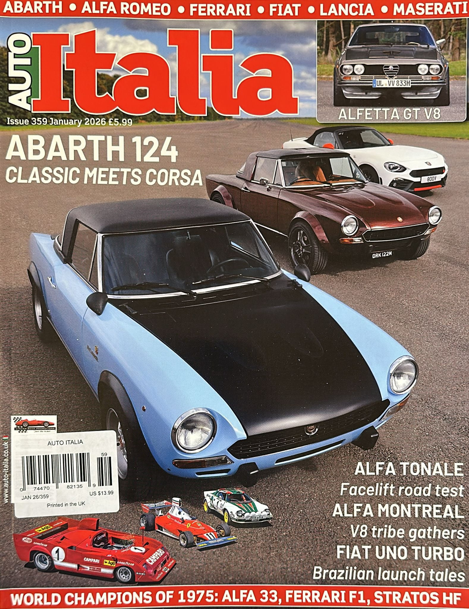 Auto Italia Magazine January 2026 - Walmart.com