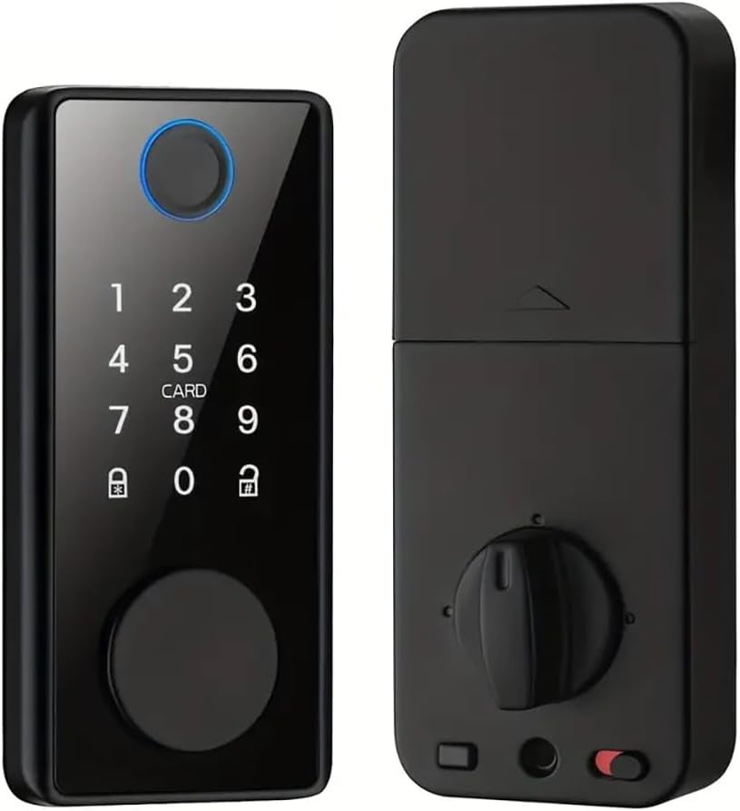Auto-Lock Bolt Fingerprint Keypad Passcode Electronic Smart Lock ...