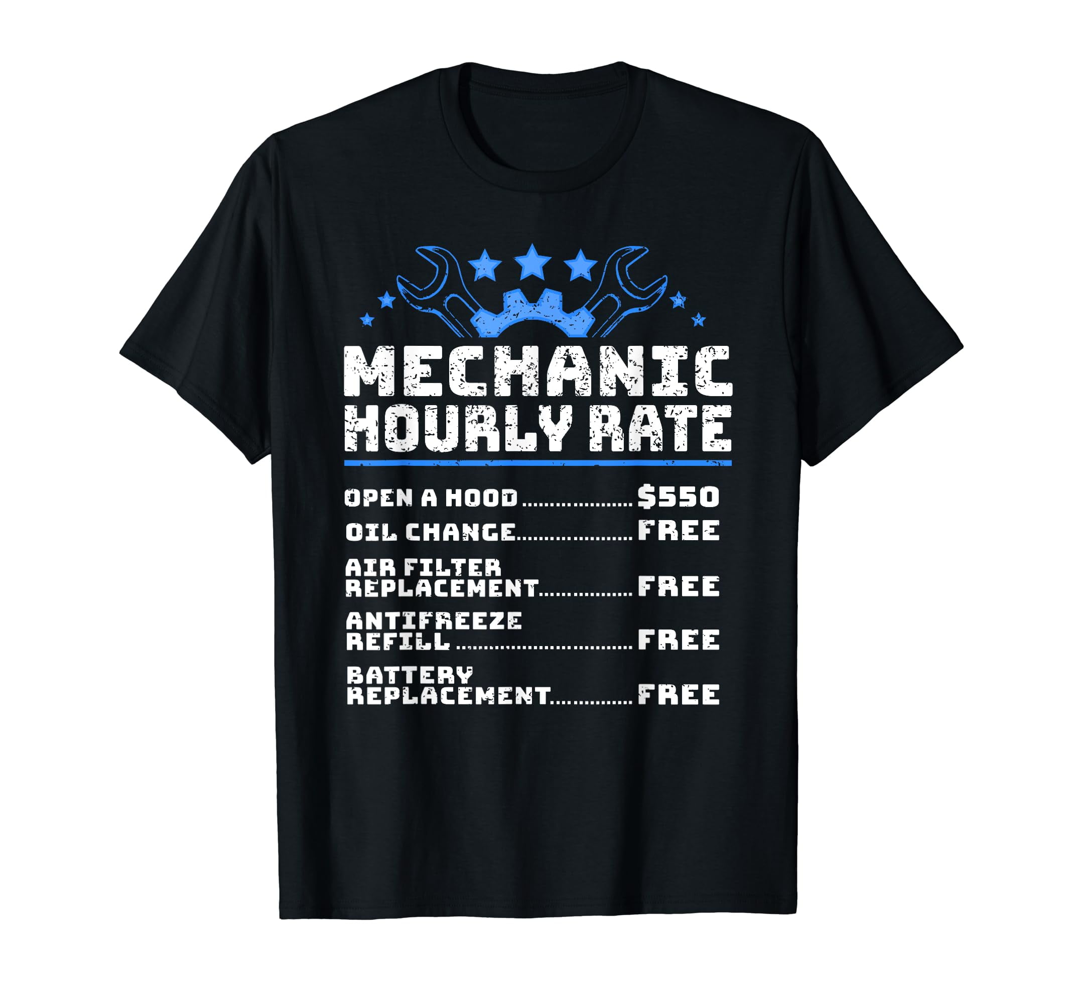 Auto Mechanic Hourly Rate Funny Quote For Men T-Shirt - Walmart.com